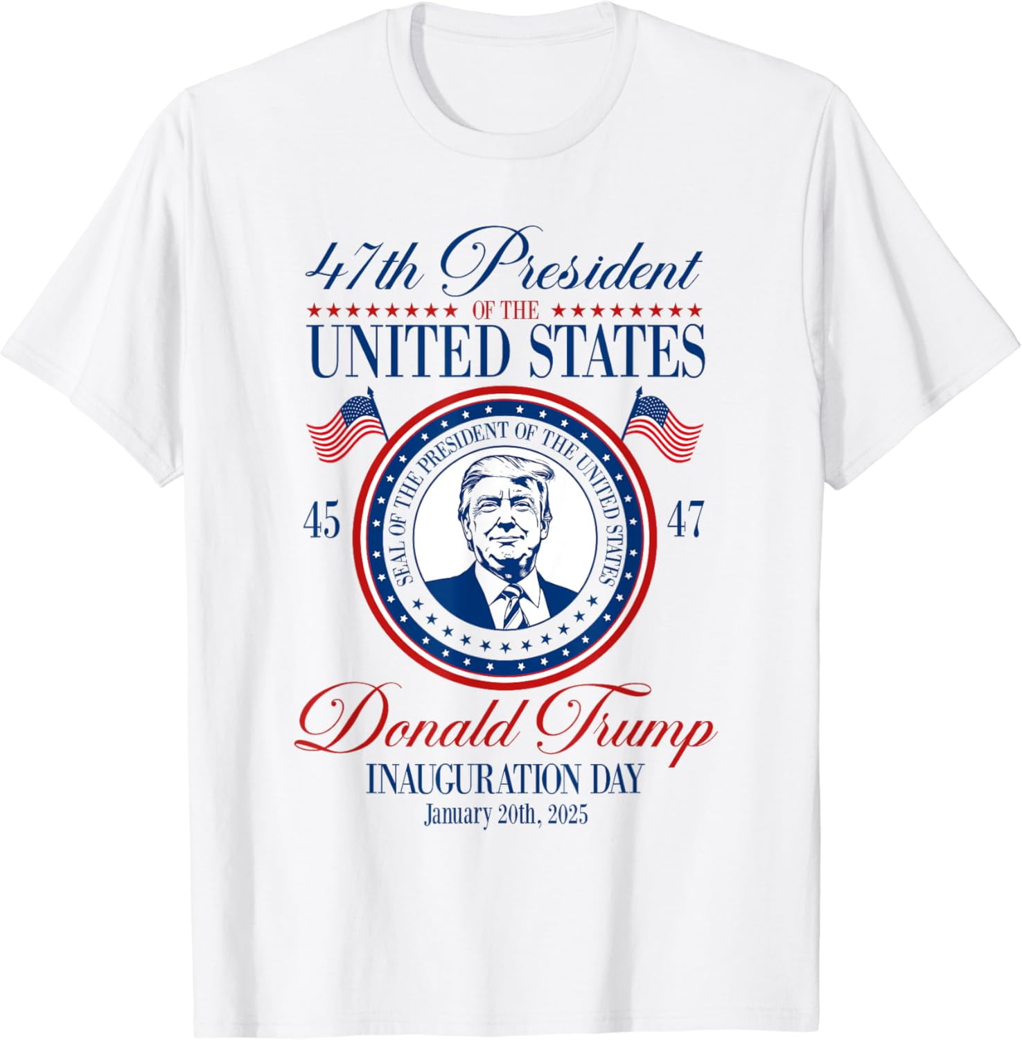 President Donald Trump Inauguration Day 2025 Memorabilia T-Shirt ...
