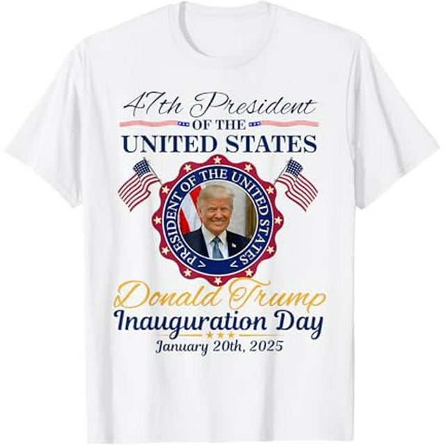 President Donald Trump Inauguration Day 2025 Memorabilia T-Shirt ...