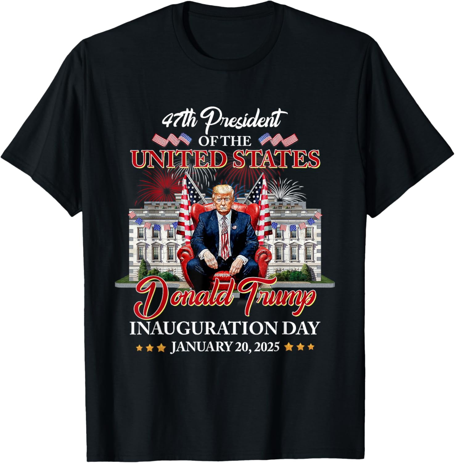 President Donald Trump Inauguration Day 2025 Memorabilia T-Shirt ...