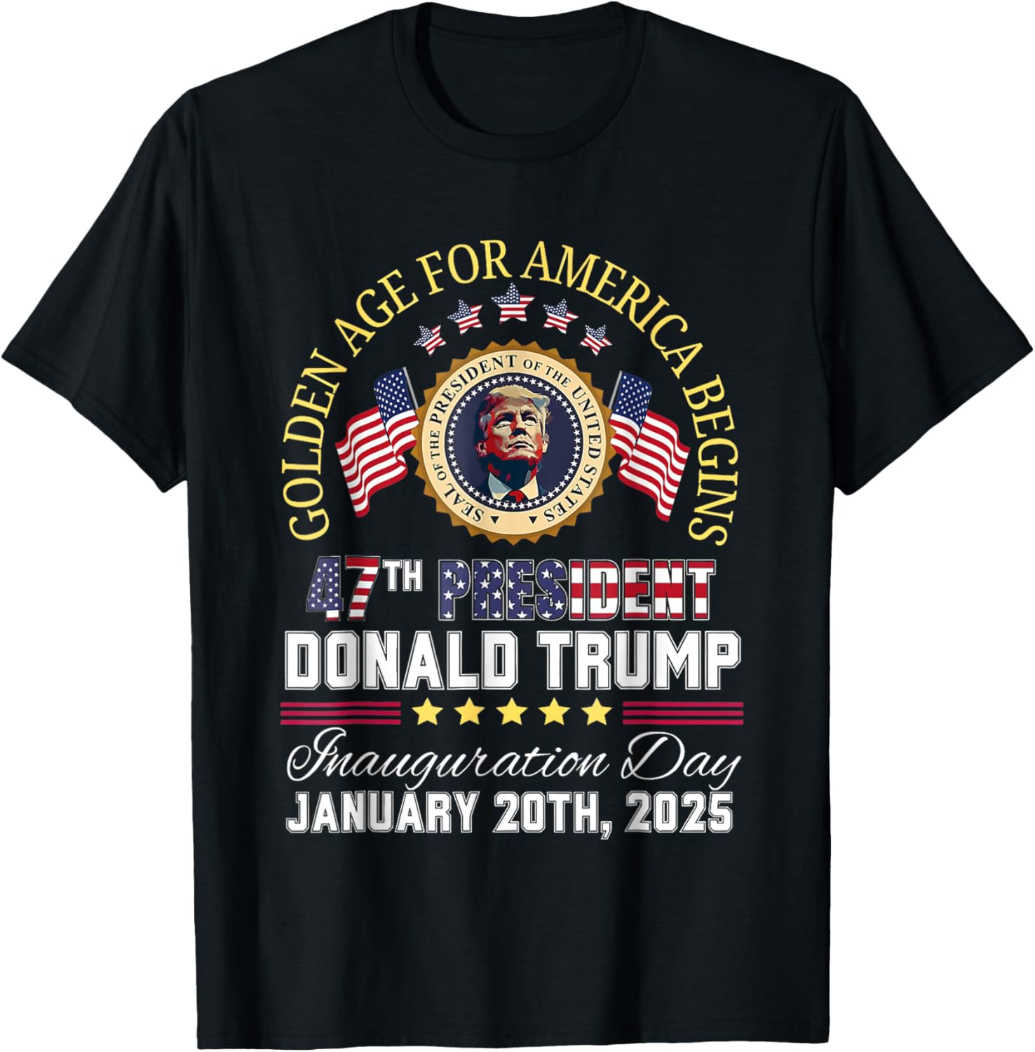 President Donald Trump Inauguration Day 2025 Memorabilia T-Shirt ...