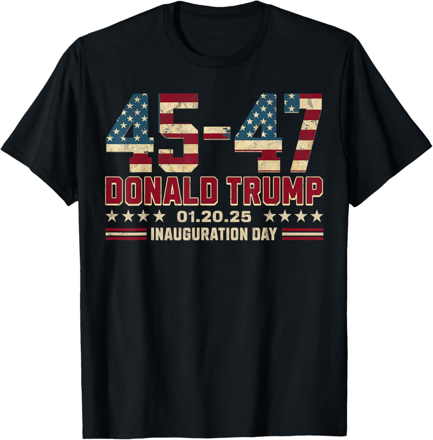President Donald Trump Inauguration Day 2025 USA Flag T-Shirt - Walmart.com