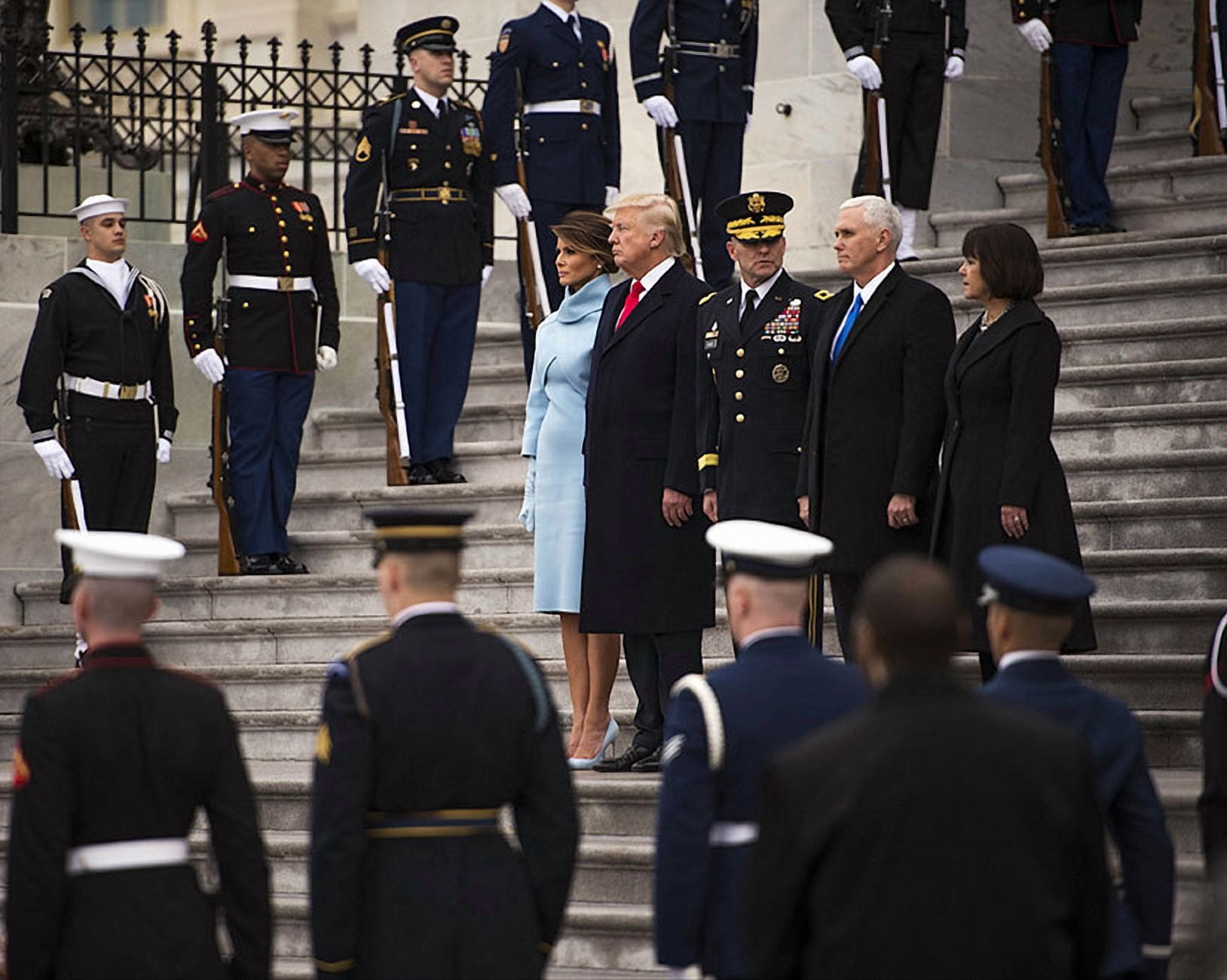 President Donald Trump Inauguration Review Troops - 24x36 Inch ...