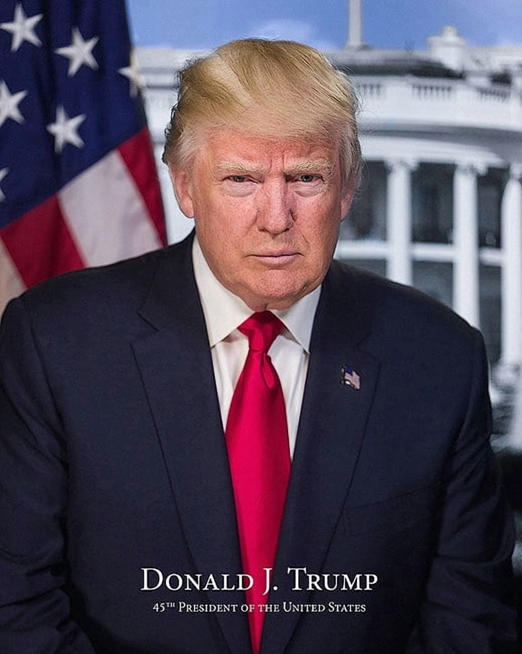 President Donald Trump Official Portrait with Name - 20x30 Inch ...