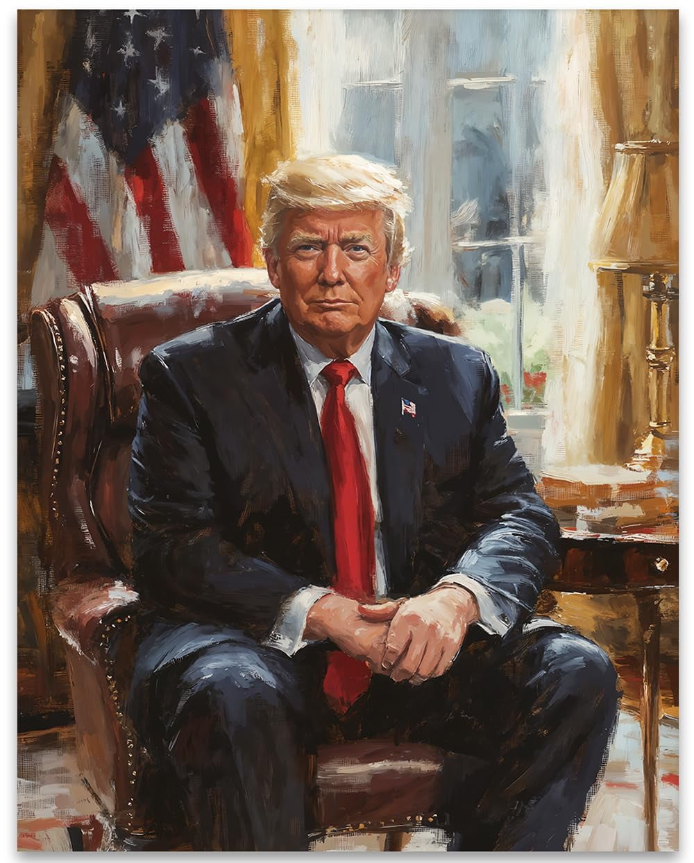 President Donald Trump - Presidential Portrait 28x36 Unframed Print ...