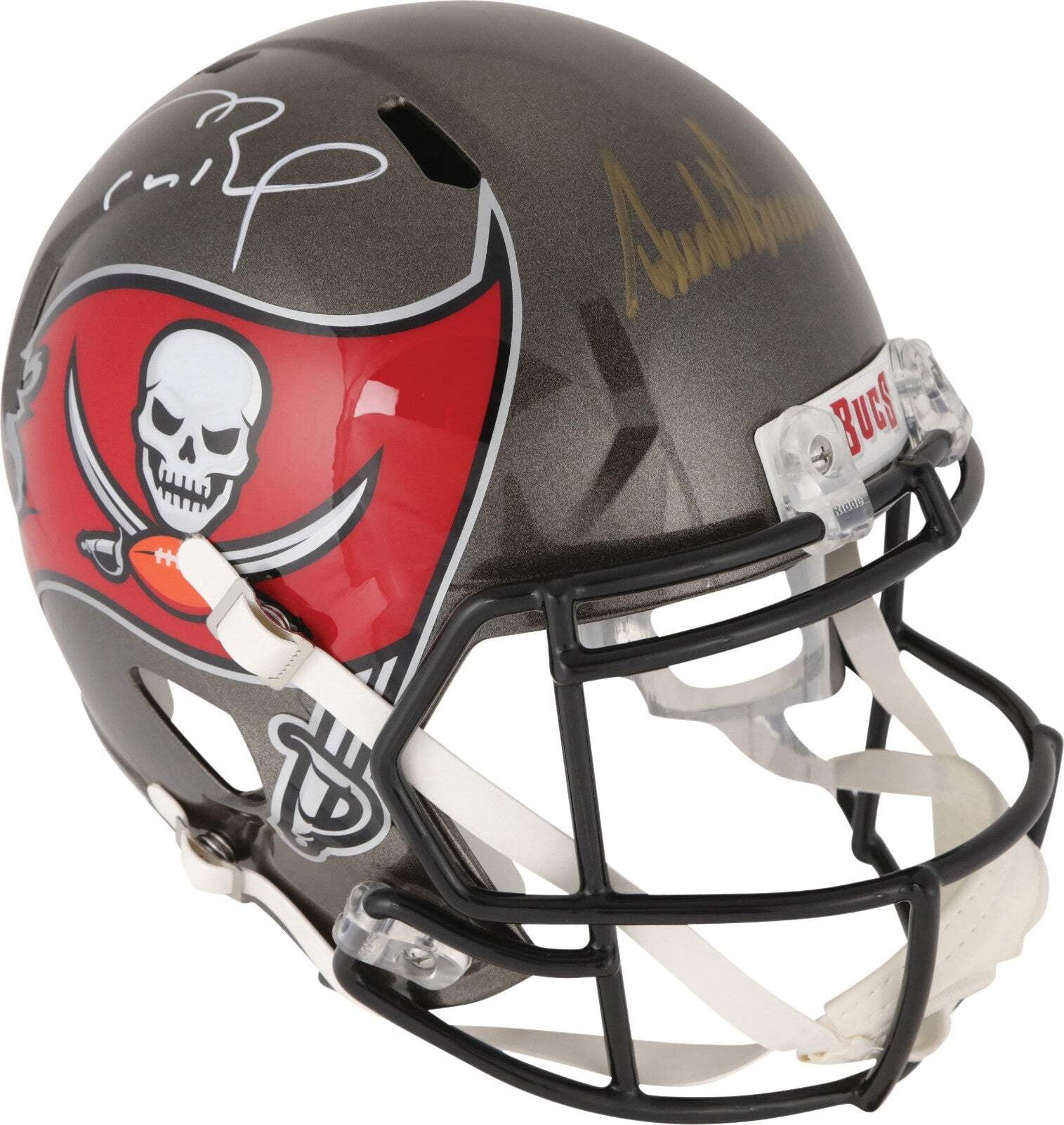 President Donald Trump Tom Brady Signed Riddell Buccaneers NFL Helmet ...