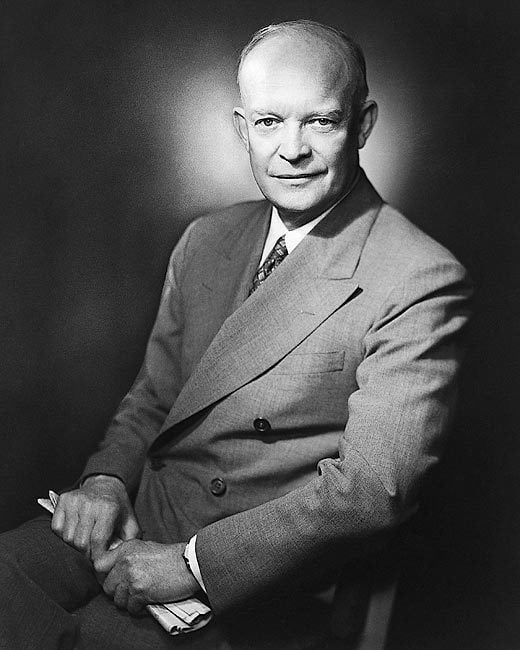 President Dwight D. Eisenhower Portrait - 20x30 Inch Laminated Poster ...