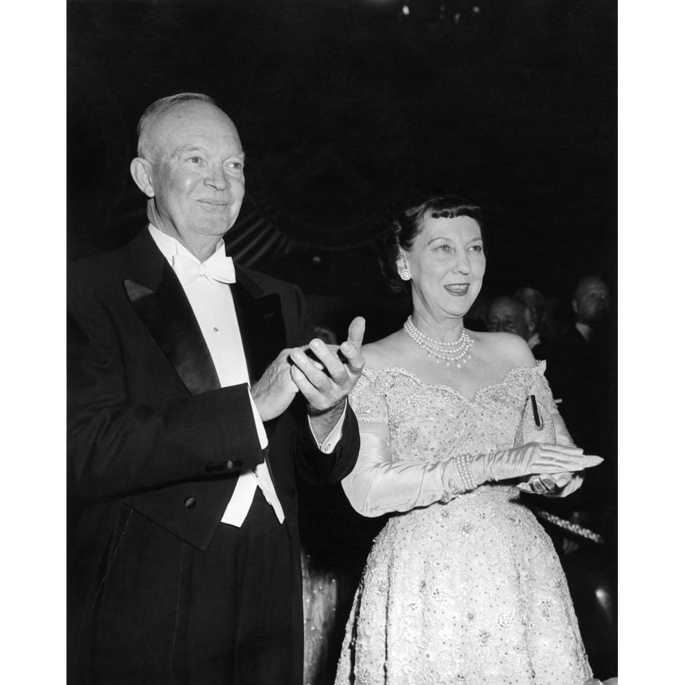 President Eisenhower And First Lady Mamie At An Inaugural Ball. Jan. 21 ...