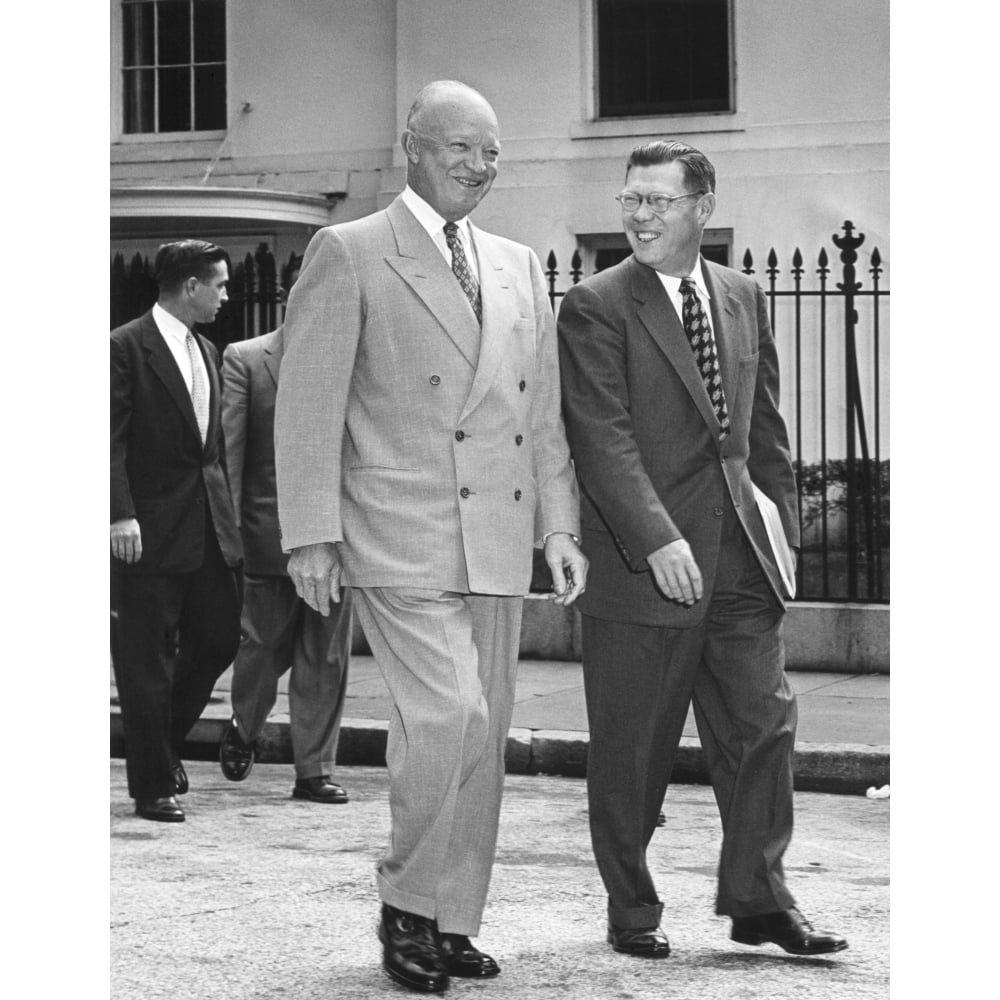 President Eisenhower And White House Press Secretary James Hagerty ...