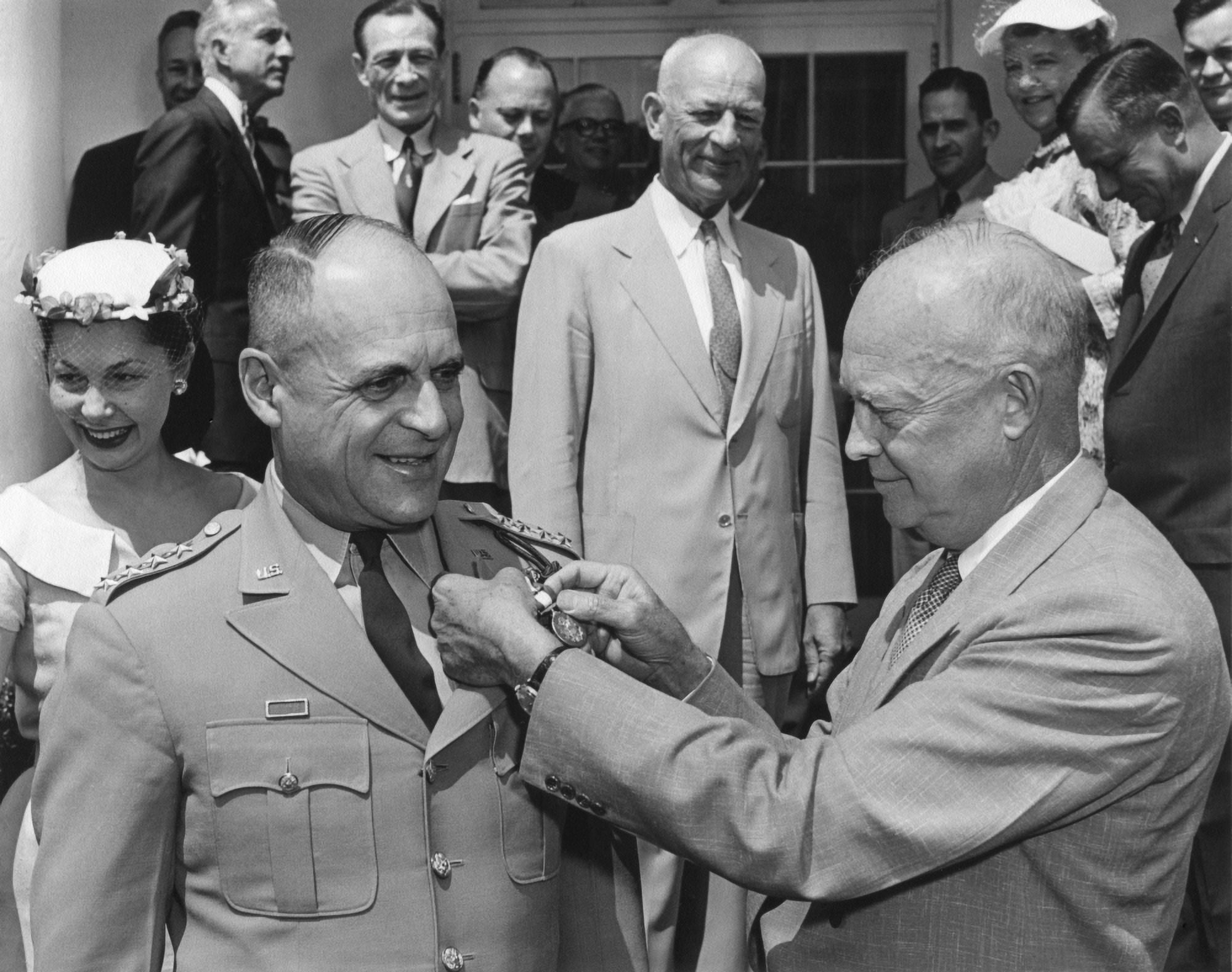 President Eisenhower Presents Retiring General Matthew Ridgeway With ...