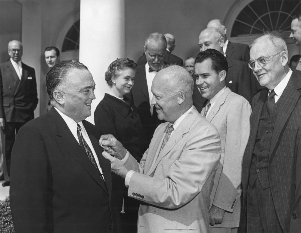 President Eisenhower Presents The National Security Medal To Fbi ...