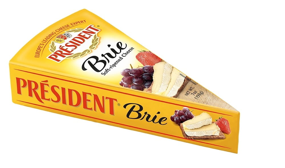 President Foil Wrapped Brie, 7OZ, 6 Pack - Walmart.com