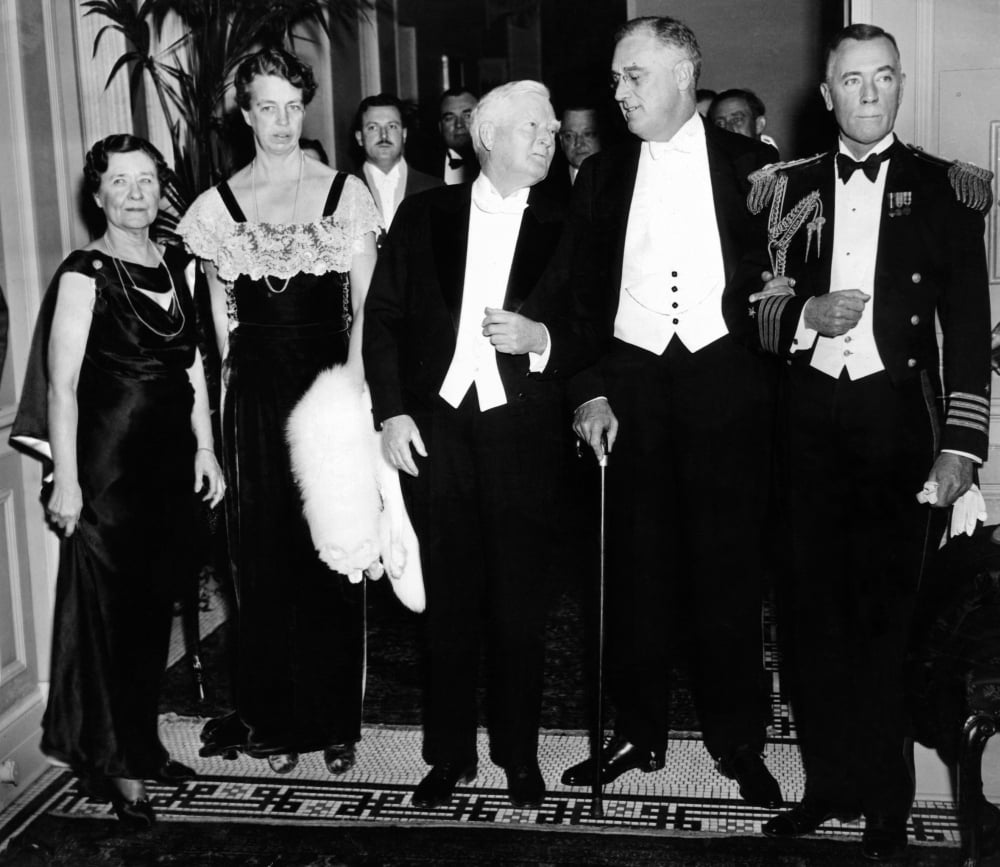 President Franklin And Eleanor Roosevelt Were Dinner Guests At Vice ...