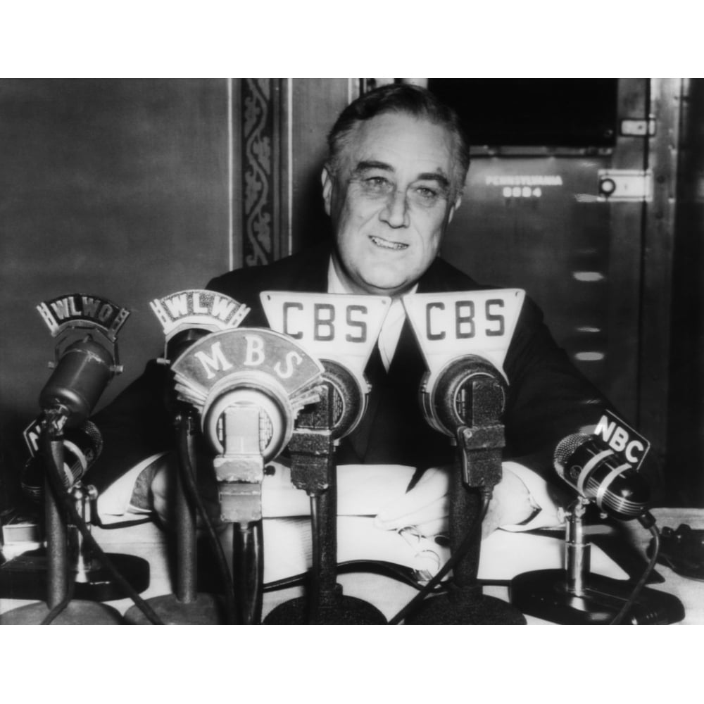 President Franklin D. Roosevelt History Poster Print - Walmart.com