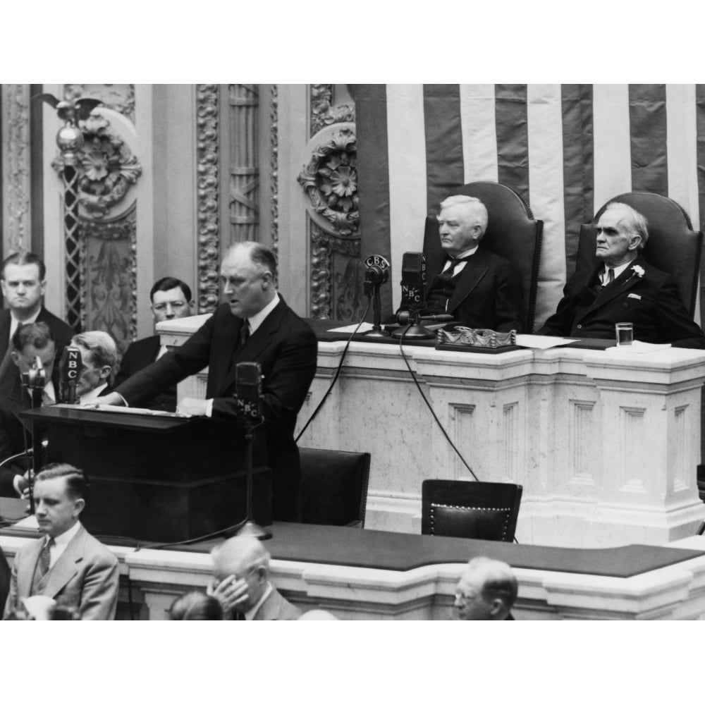 President Franklin D. Roosevelt History Poster Print - Walmart.com