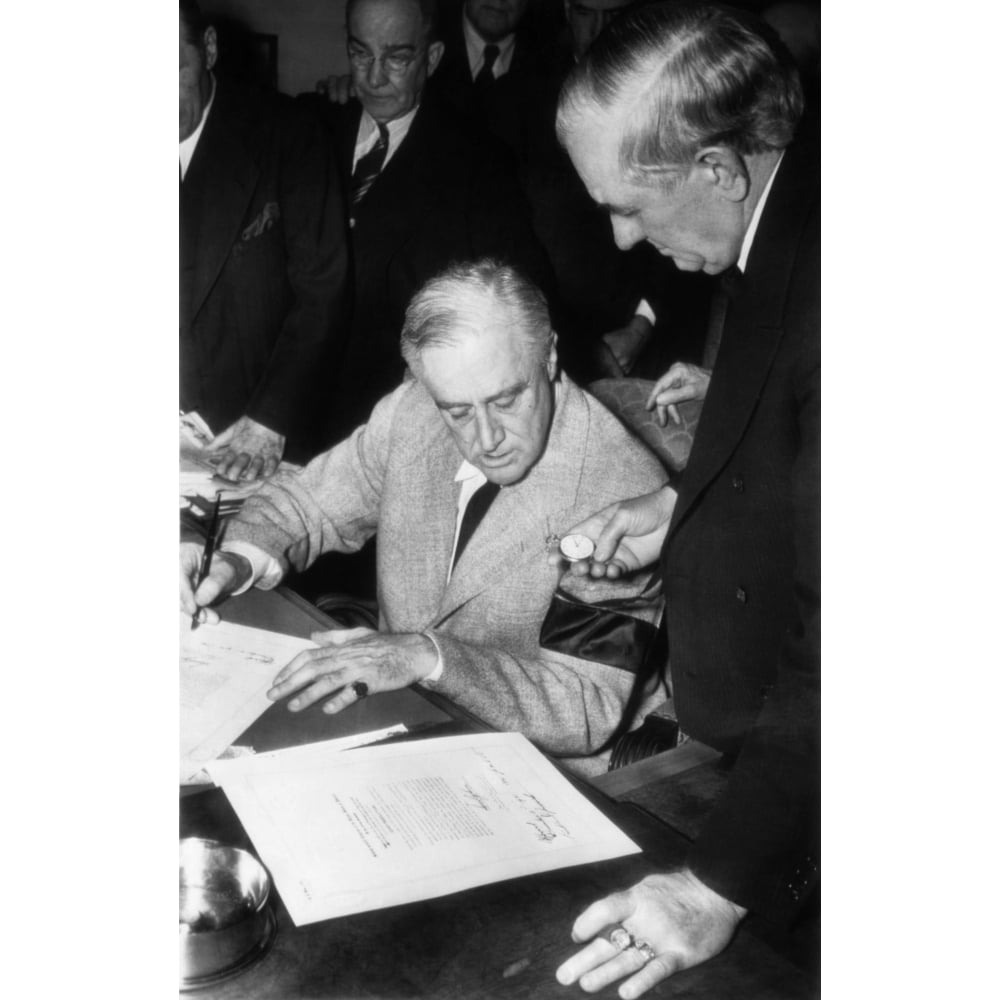 President Franklin D. Roosevelt History Poster Print - Walmart.com