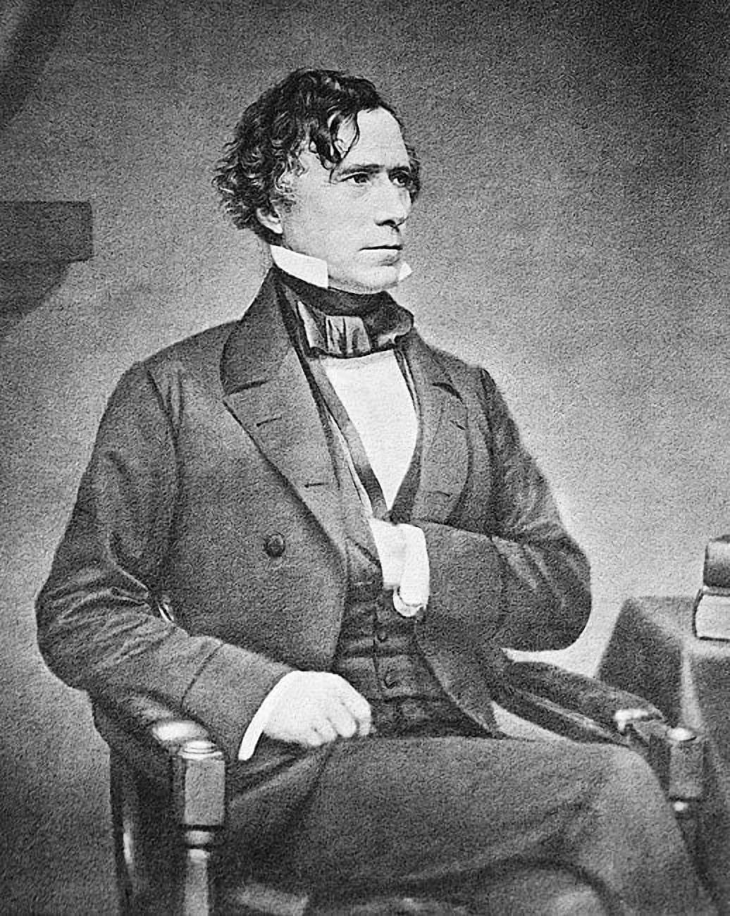 President Franklin Pierce Seated - 24x36 Inch Laminated Poster ...