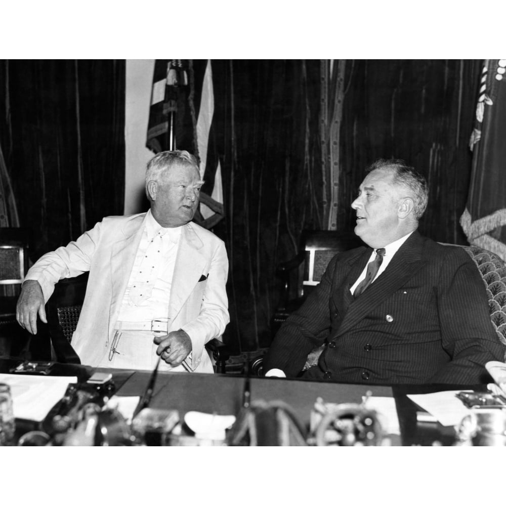 President Franklin Roosevelt And Vice President John Nance Garner At ...