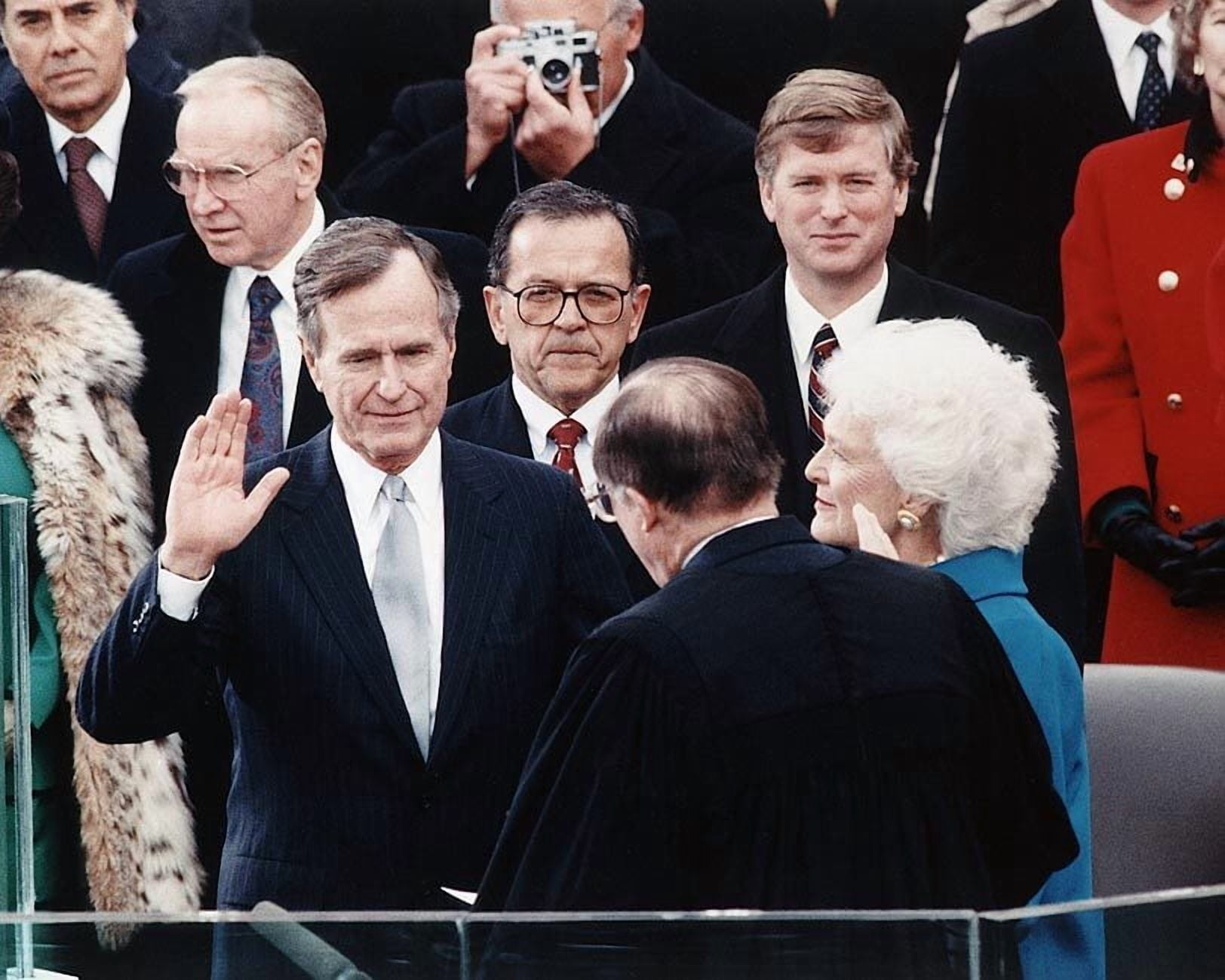 President George Bush Oath of Office - Style A - 24x36 Inch Glossy ...