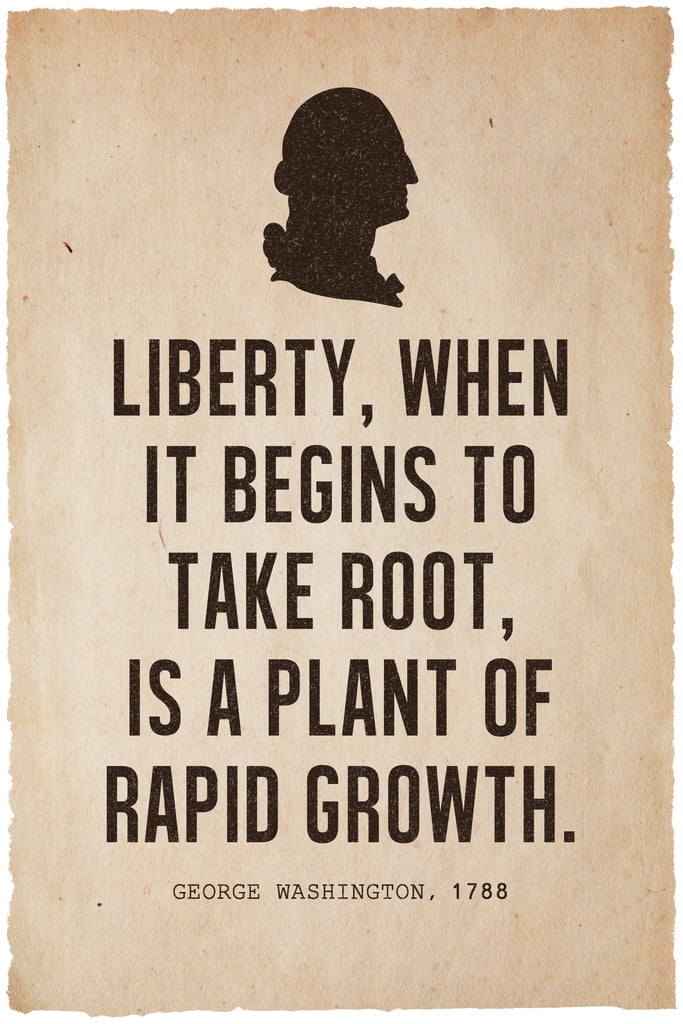 President George Washington Liberty Famous Motivational Inspirational ...
