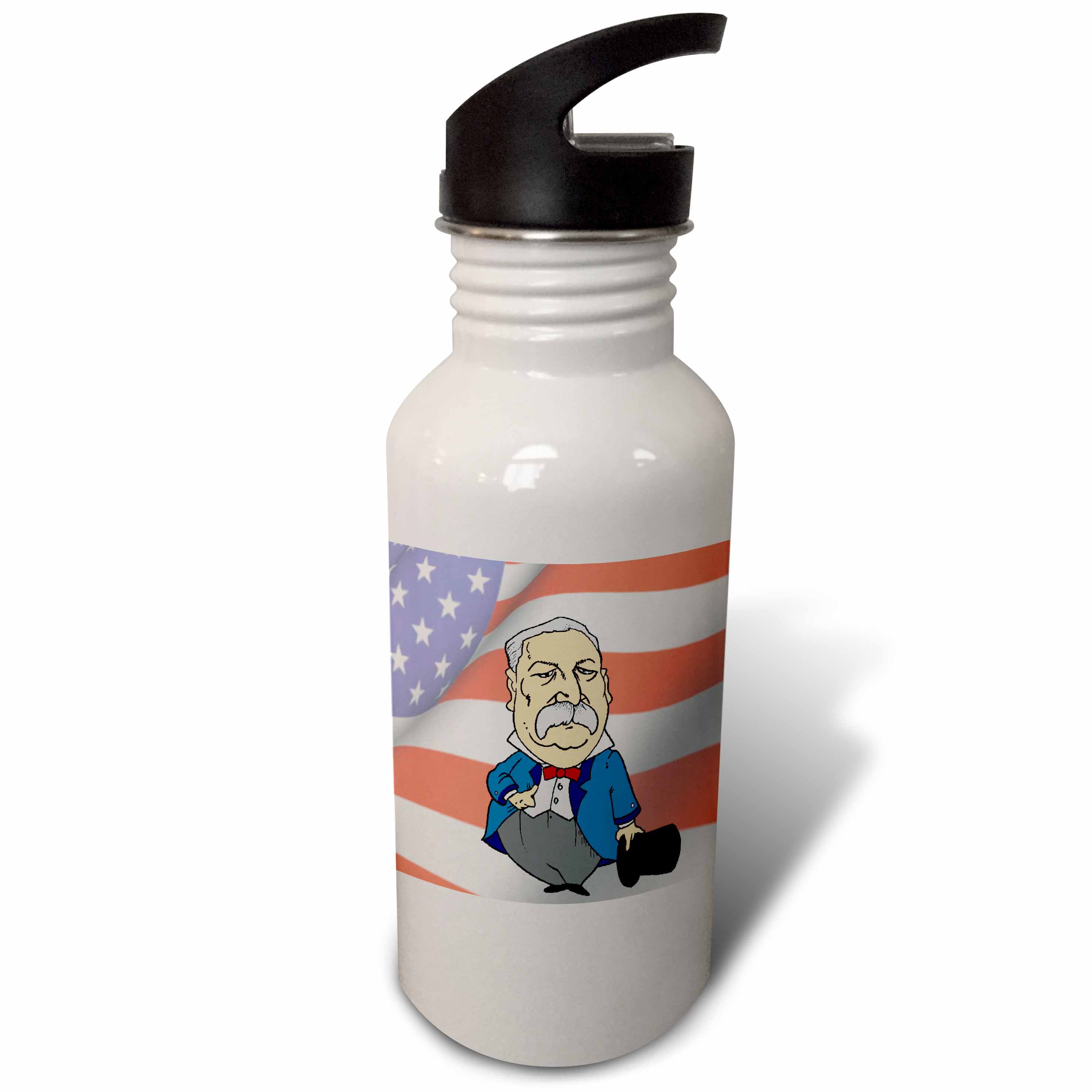 President Grover Cleveland With American Flag 21 oz Sports Water Bottle ...