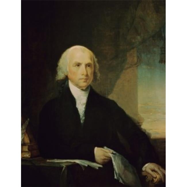 President James Madison Gilbert Stuart 1755-1828 American Poster Print ...