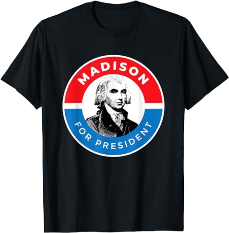 President James Madison T-Shirt Portrait - Walmart.com