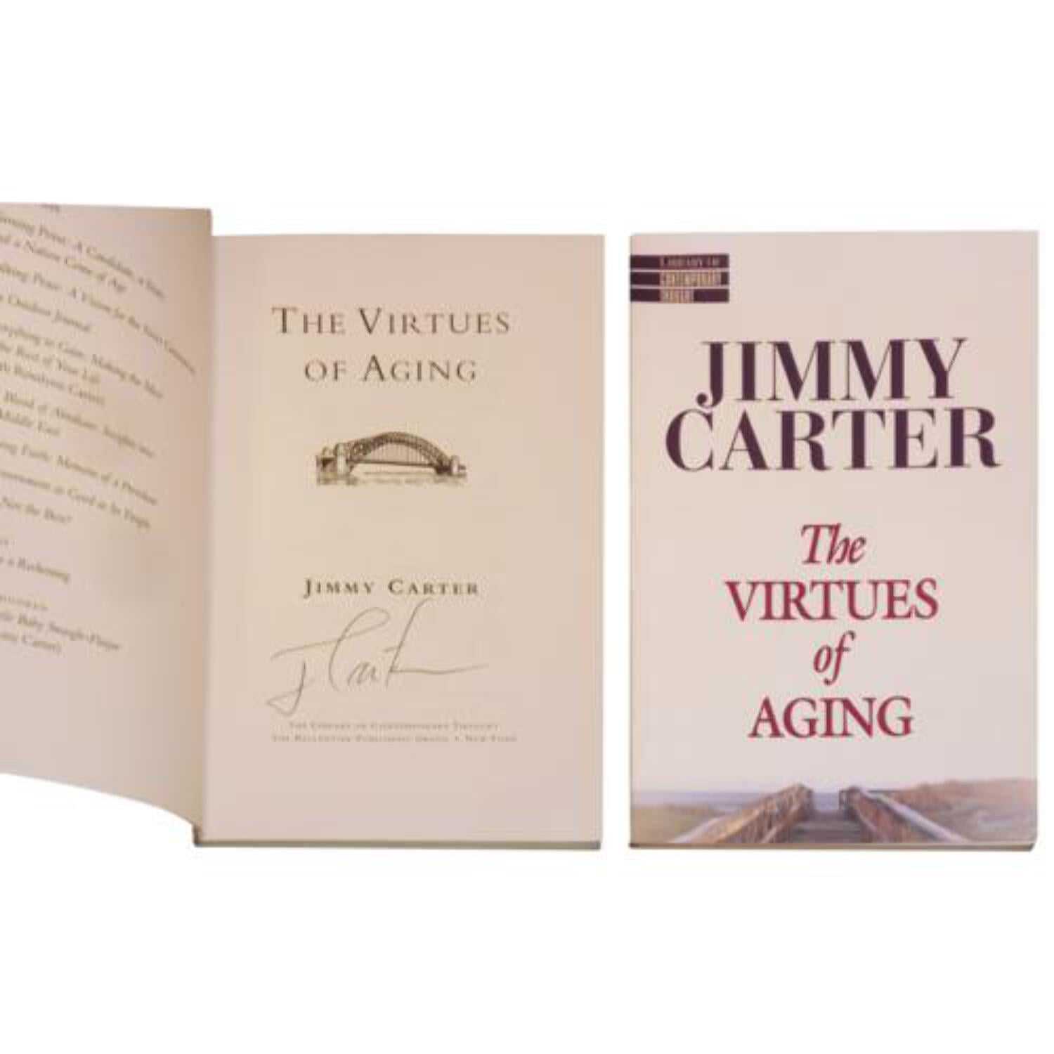 President Jimmy Carter Autographed (Virtues of Aging) Book - Walmart.com