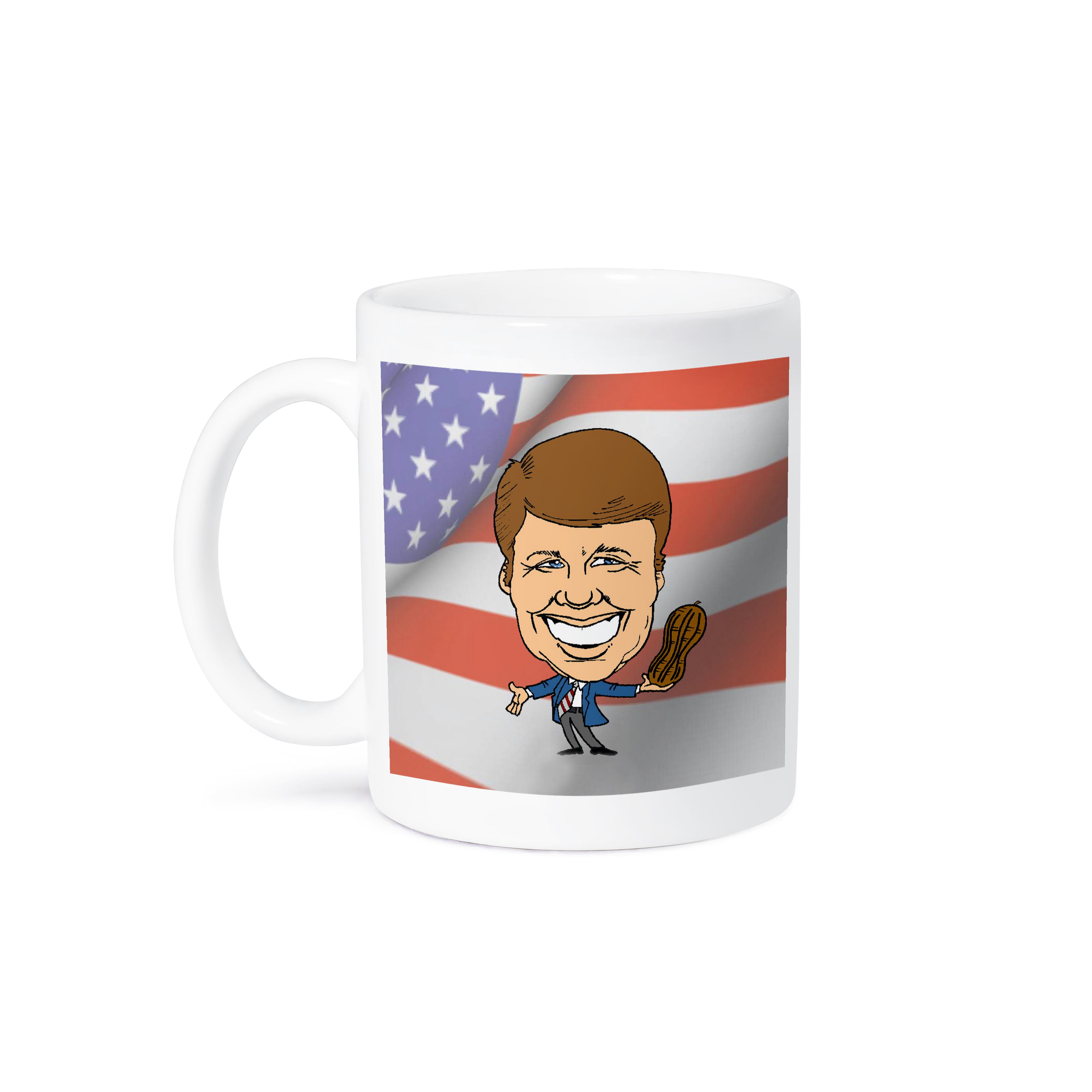 President Jimmy Carter With American Flag , 15oz Mug - Walmart.com