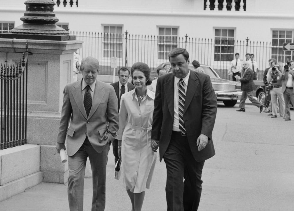 President Jimmy Carter With His Close Friend Georgia Banker Bert Lance ...