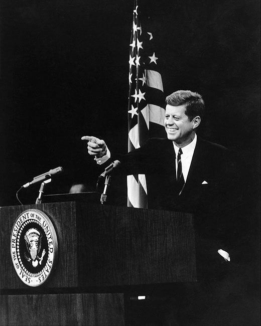 President John F. Kennedy News Conference - Style A - 12x18 Inch ...
