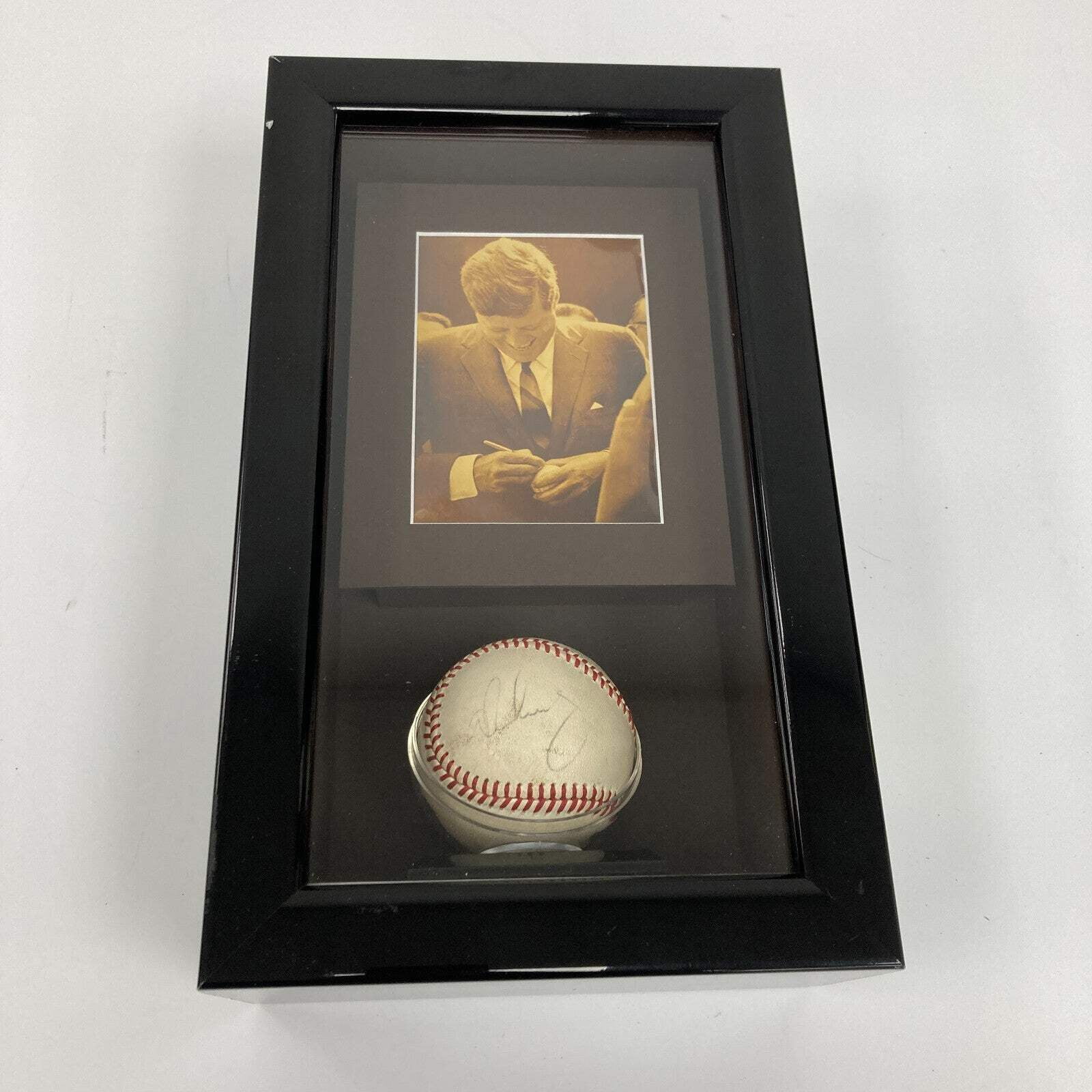 President John F. Kennedy Single Signed Baseball JFK First Pitch 1962 ...