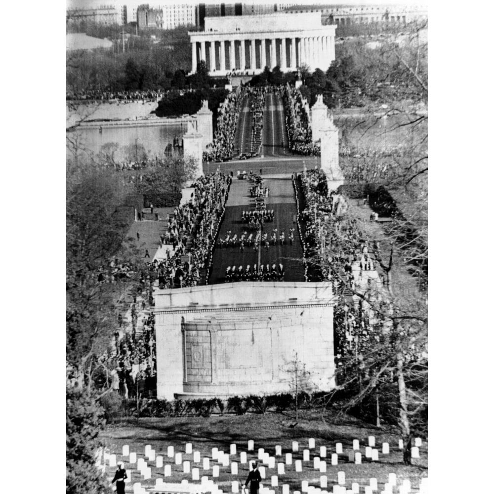 President John Kennedy S Funeral Procession Crossing The Memorial ...