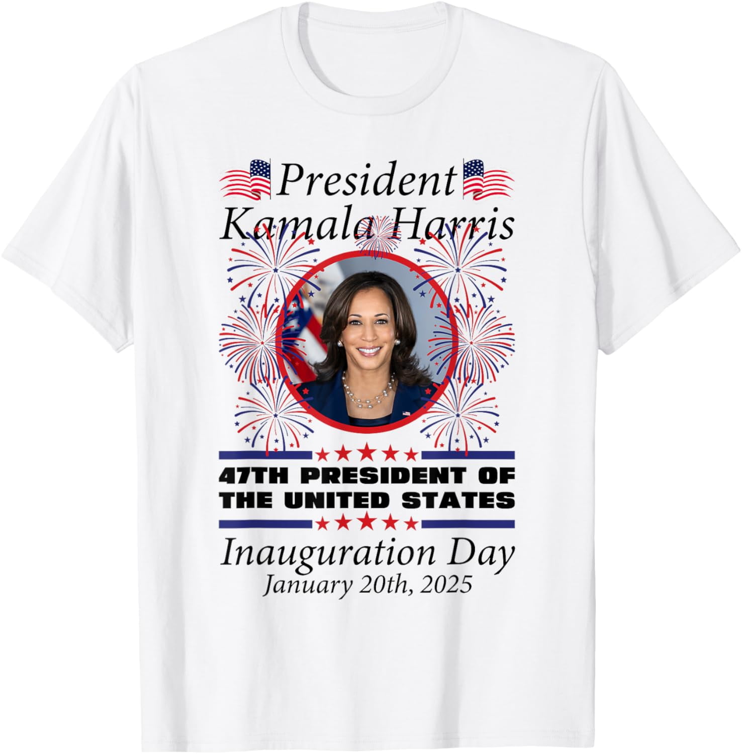 President Kamala Harris Inauguration 2025 47th President T-Shirt ...