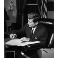 President Kennedy Signing Cuba Quarantine Proclamation. The Us Navy ...