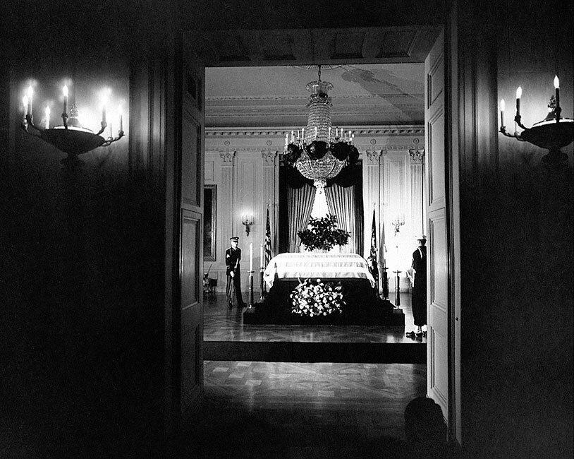 President Kennedy's Casket in the White House - 24x36 Inch Glossy ...