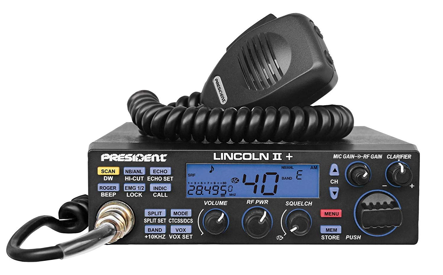 President Lincoln II Plus Mobile 10 and 12 Meter Ham Radio Equipment ...