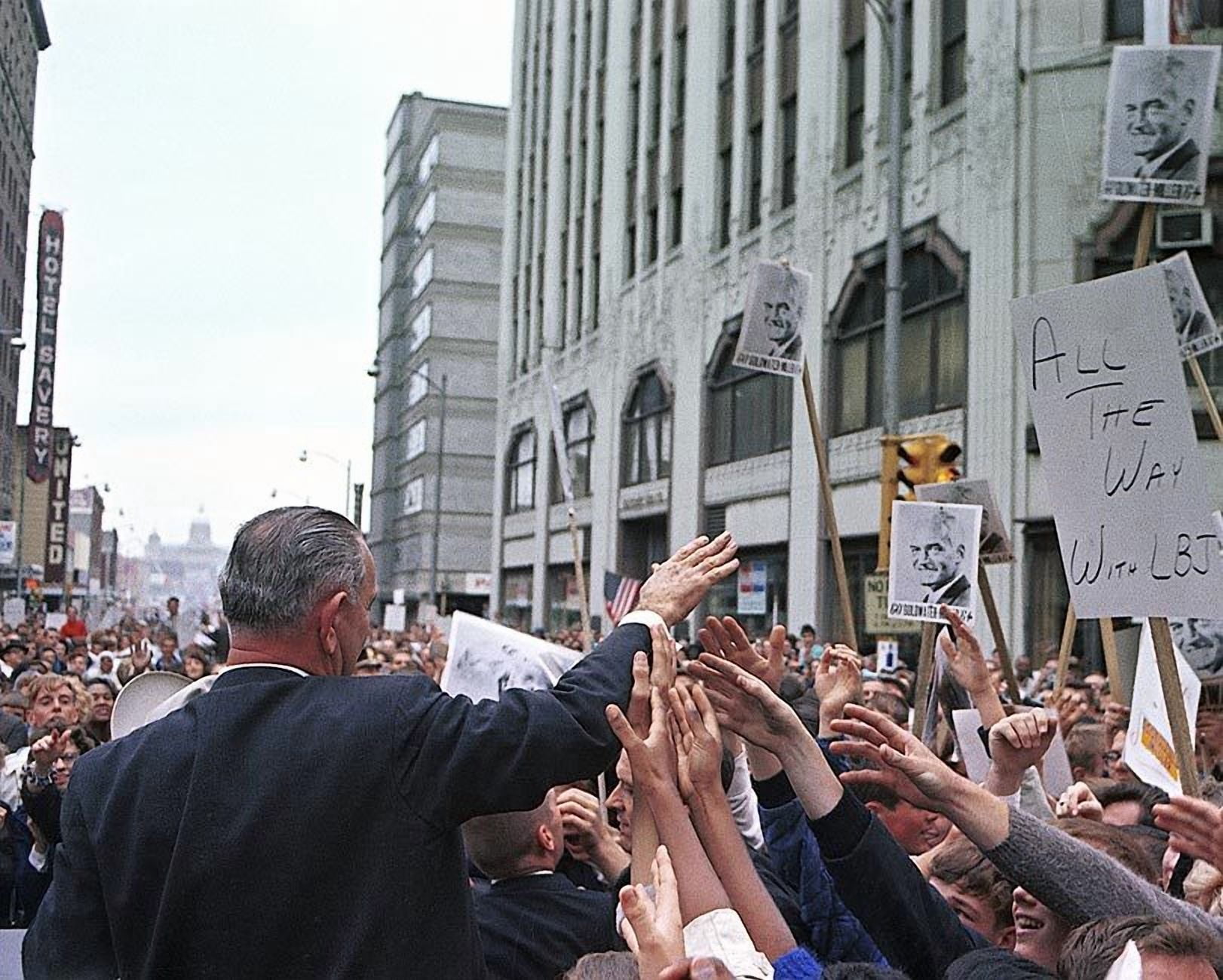 President Lyndon B. Johnson 1964 Campaign - 24x36 Inch Laminated Poster ...