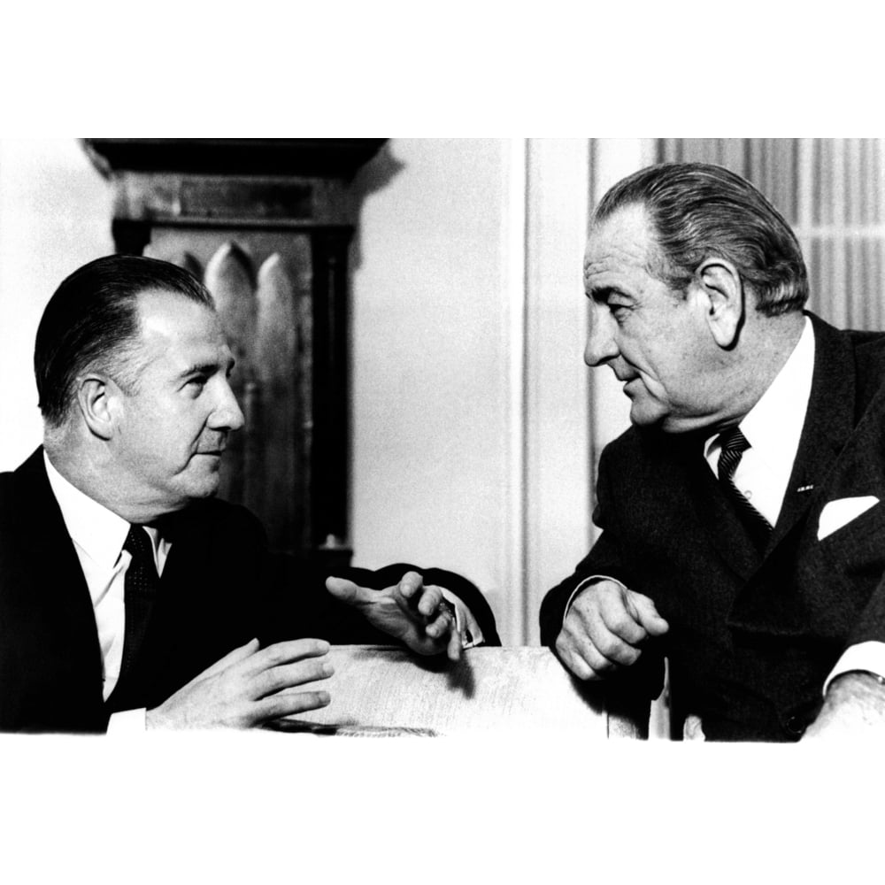 President Lyndon Johnson And Vice President-Elect Spiro Agnew In ...
