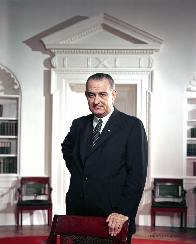 President Lyndon Johnson. Official Portrait Taken By Arnold Newman In ...