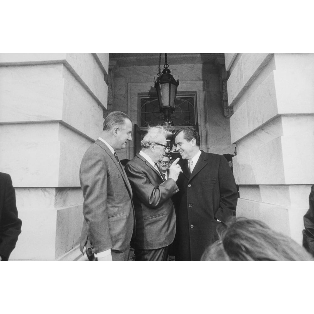 President Nixon Conversing With Republican Minority Leader Senator ...