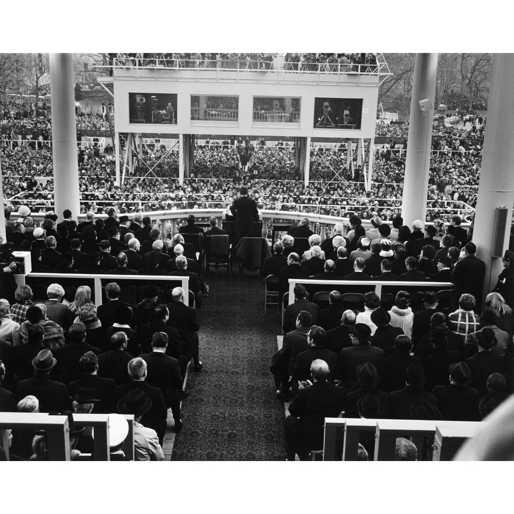 President Nixon Delivering His Inaugural Address At The U.S. Capitol ...