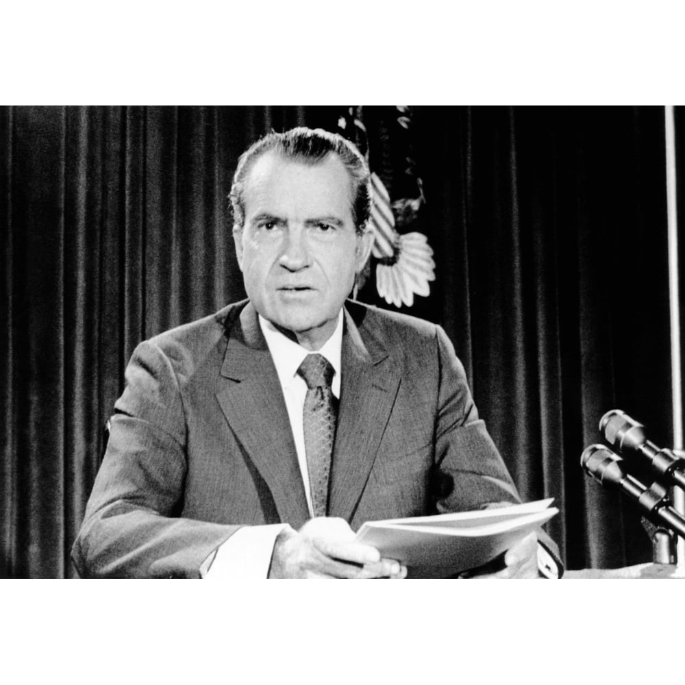 President Richard Nixon Announced The Imposition Of Wage And Price ...