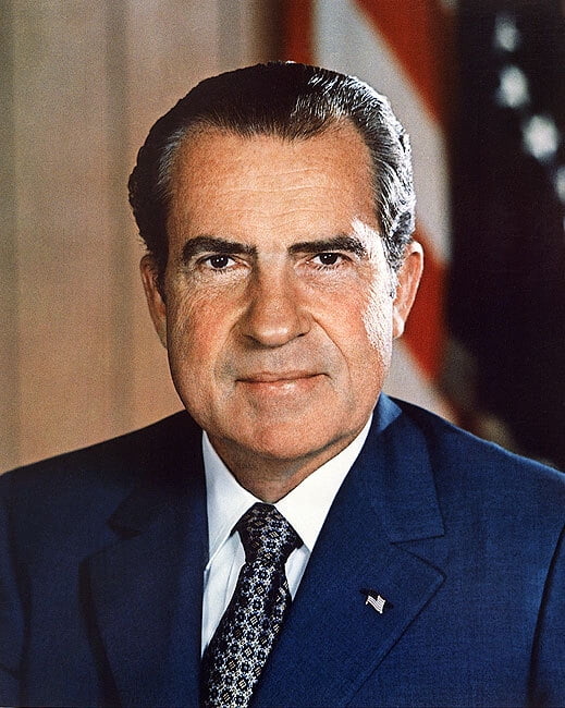 President Richard Nixon Portrait - Style A - 20x30 Inch Laminated ...