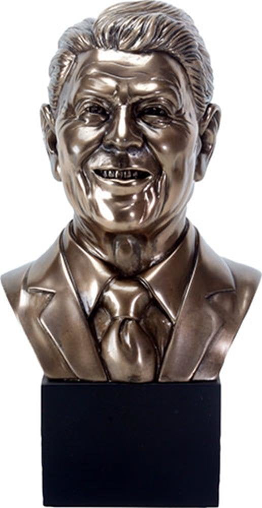 YTC 9.25 Inch Bronze Colored President Ronald Reagan Head Sculpture ...