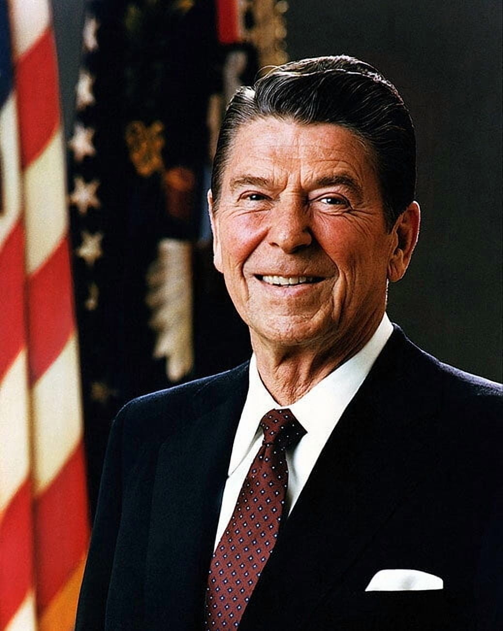 President Ronald Reagan Portrait - 12x18 Inch Laminated Poster ...