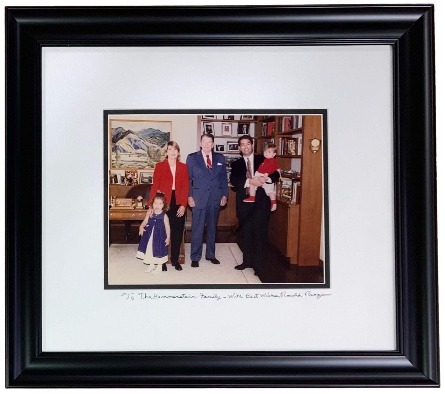 President Ronald Reagan Signed Framed 14x16 Photo Matte JSA LOA ...