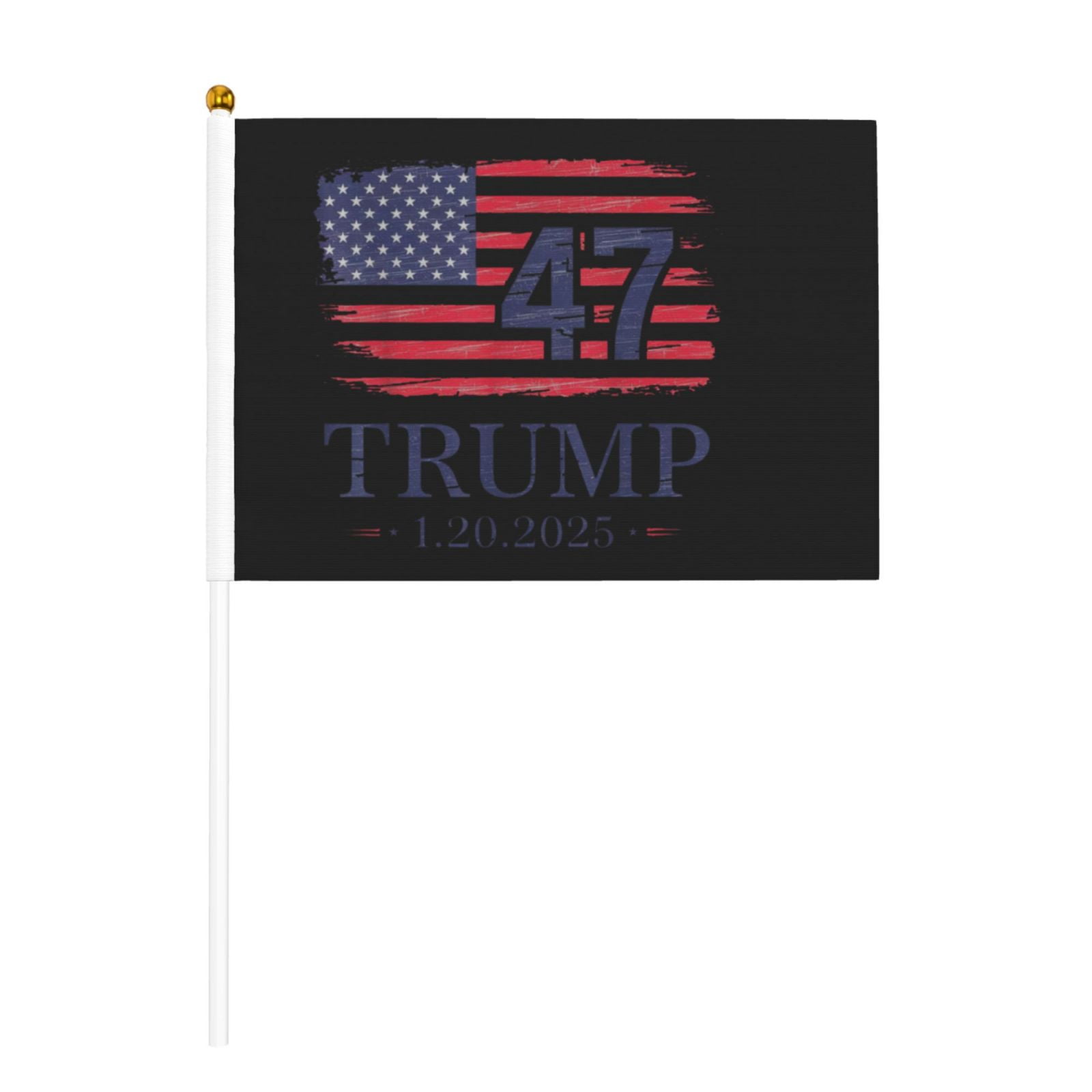 President T-ru-mp Inauguration Day 2025 Memorabilia Flag Small Mini ...
