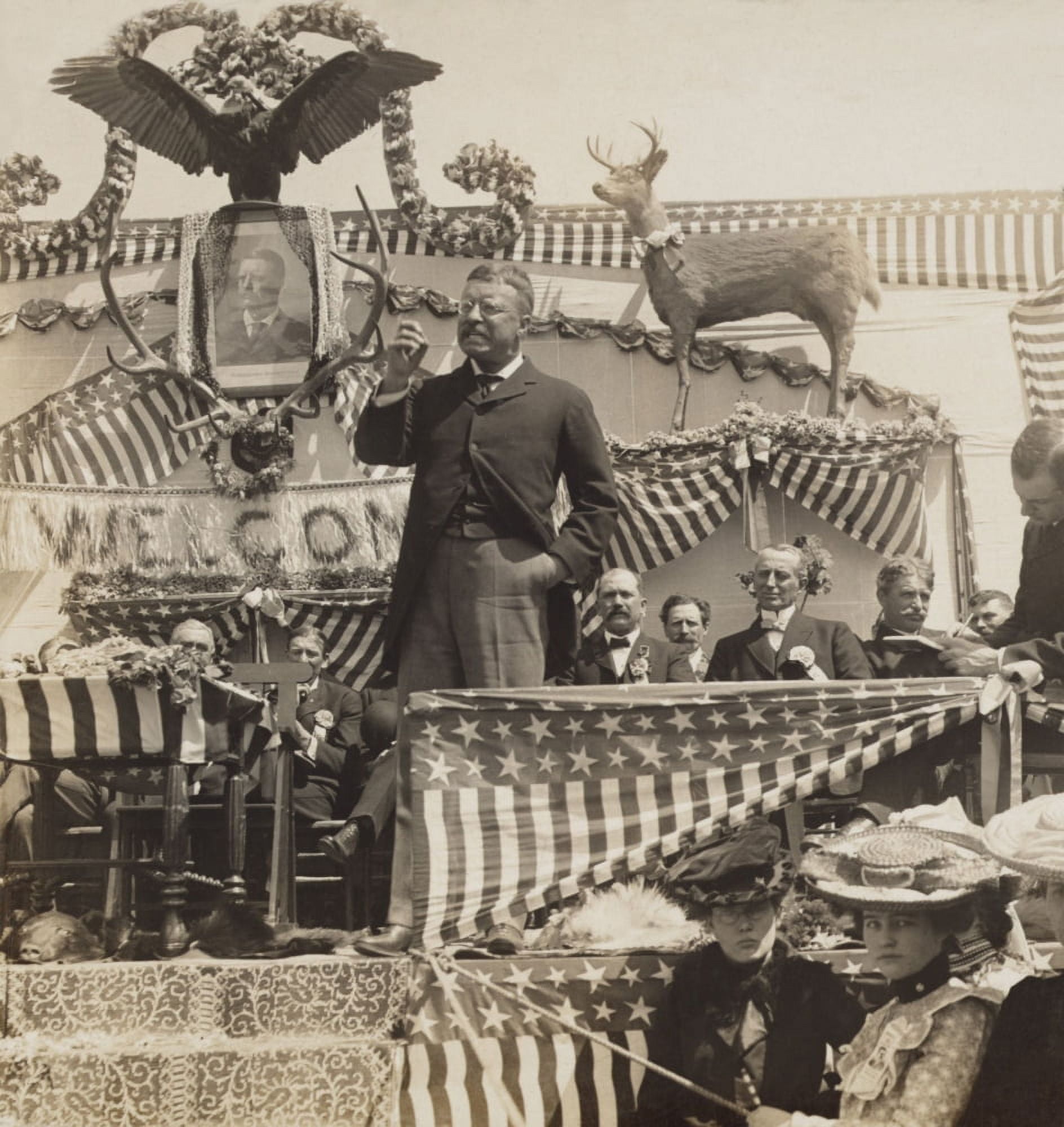 President Theodore Roosevelt Delivering A Speech History (18 x 24 ...