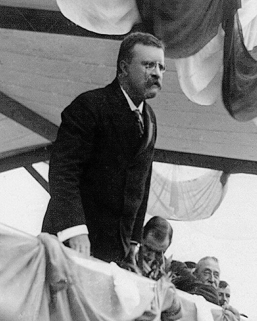 President Theodore Roosevelt Giving Speech - 20x30 Inch Laminated ...