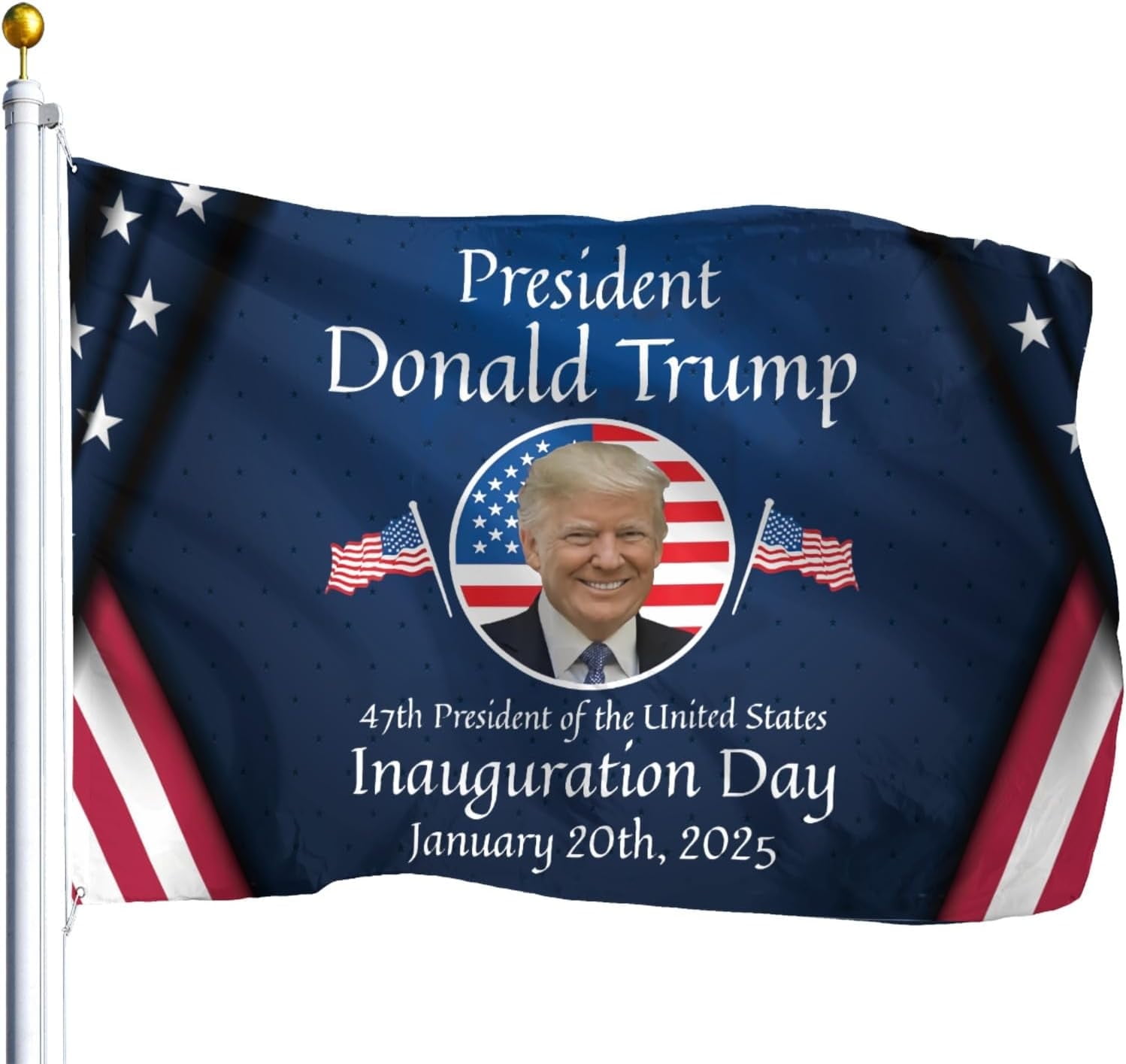 President Trump Flag Trump Inauguration Day 2025 47th America President ...